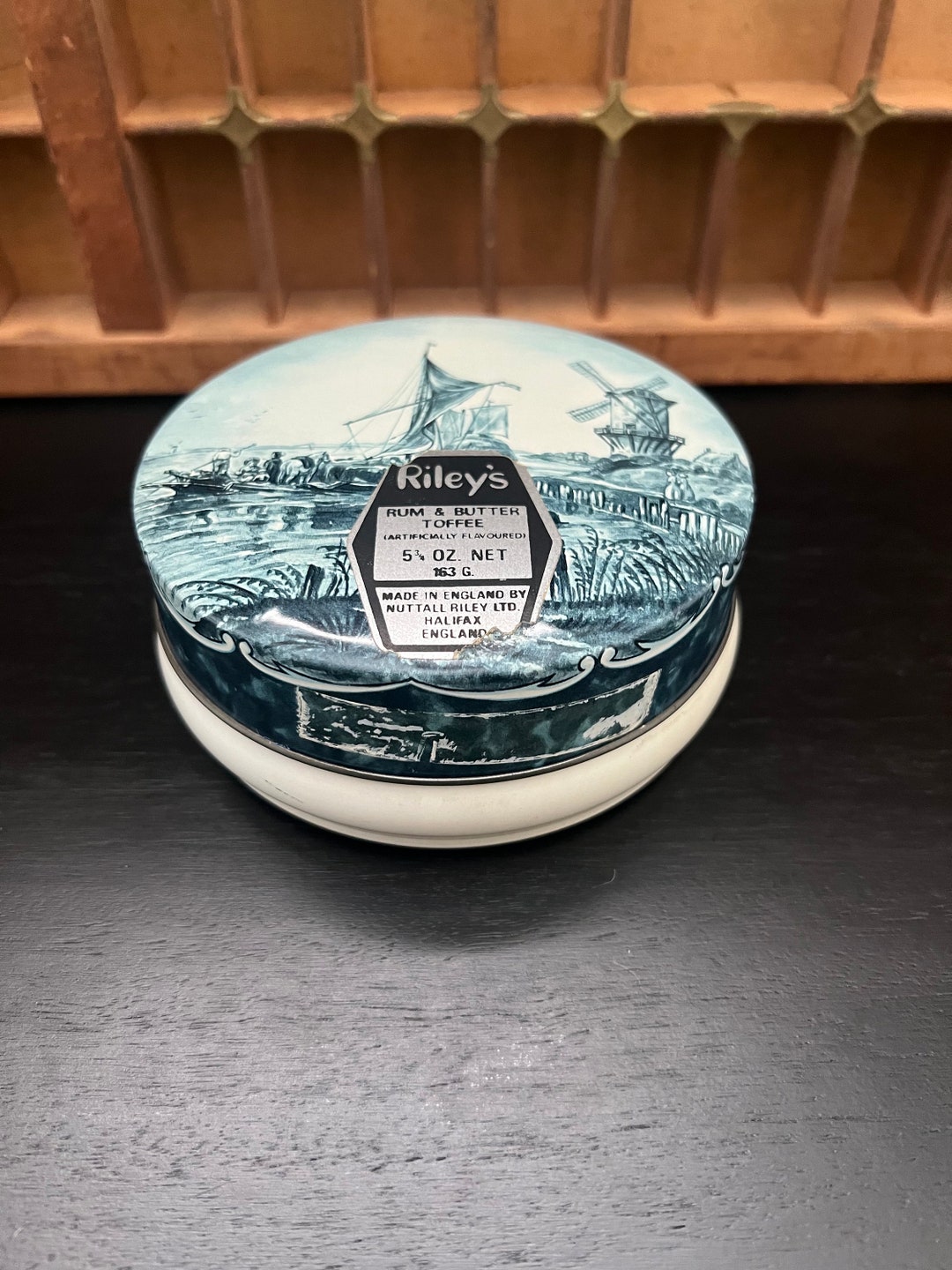 Vintage Riley's Variety Toffee Tin Box Dutch Windmill and Sailboat - Etsy