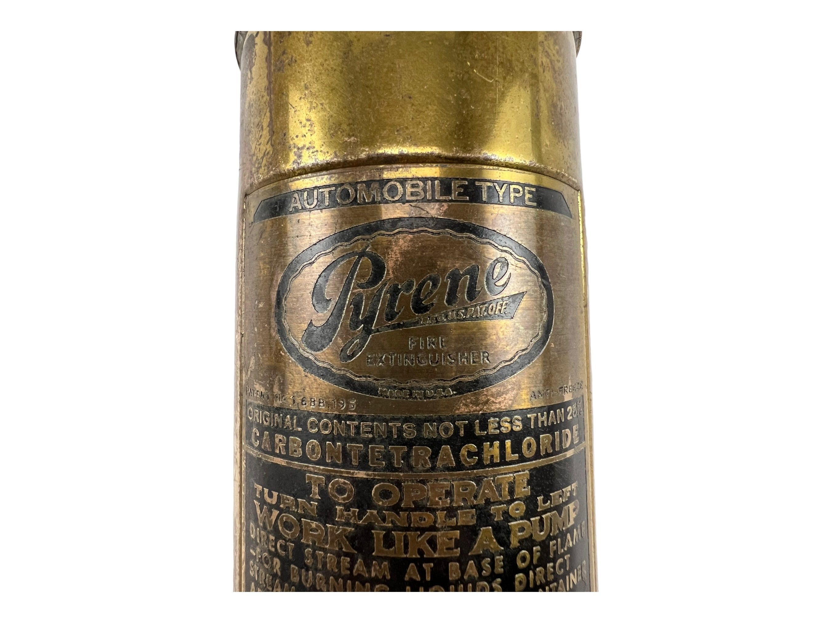Pyrene Fire Extinguisher, Vintage Fire Douser, Automobile Fire ...