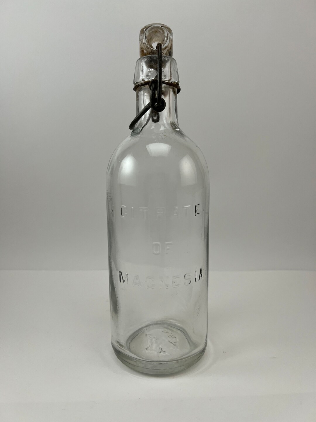 Glass Citrate of Magnesia Medicine Bottle, Vintage Medicine Collectors ...