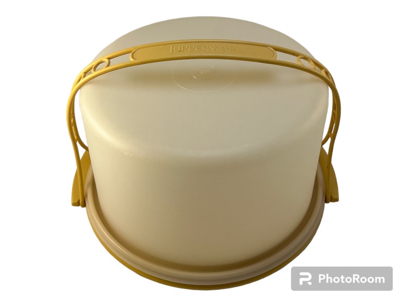 Vintage Tupperware Cake Carrier Containers With Interchangeable Handle ...