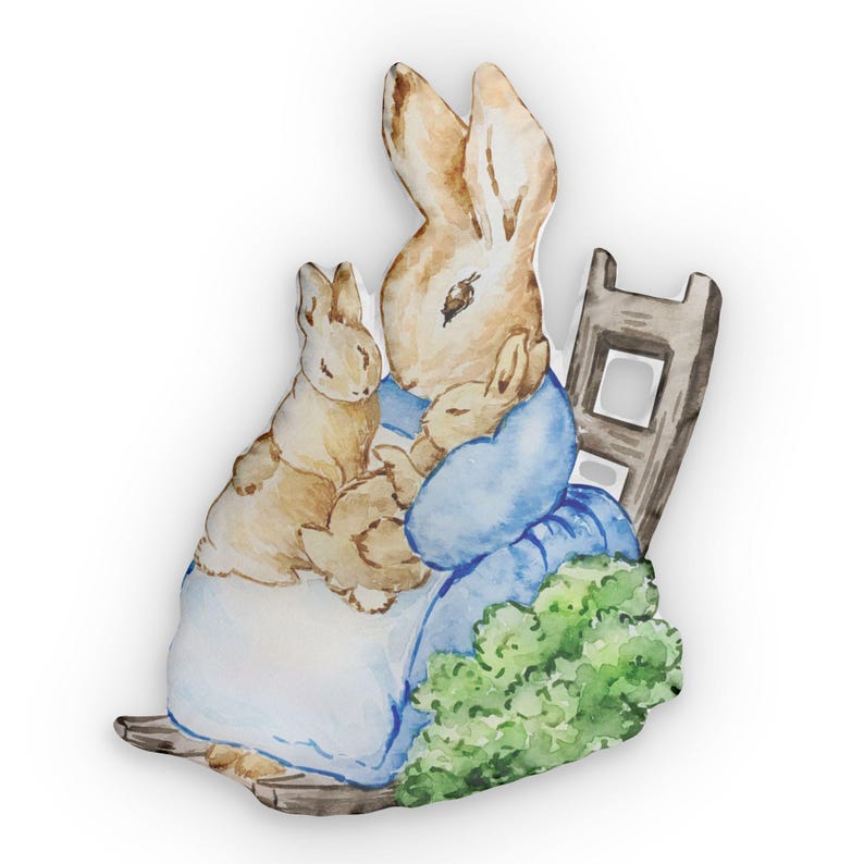 Beatrix Potter Peter Rabbit Custom Shaped Pillows - New Mom Gift, Baby ...