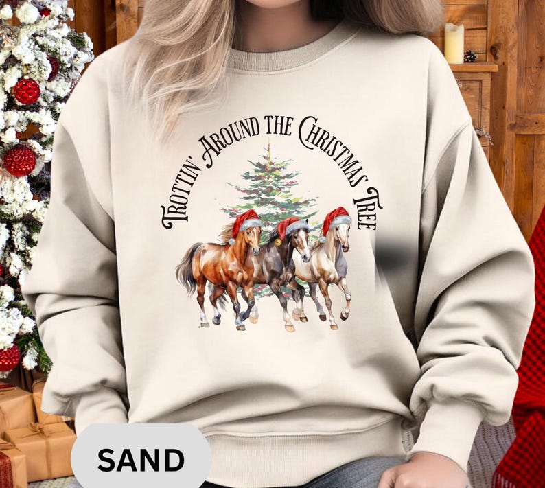 Horse Christmas Sweatshirt, Western Christmas Horse Shirt, Funny ...