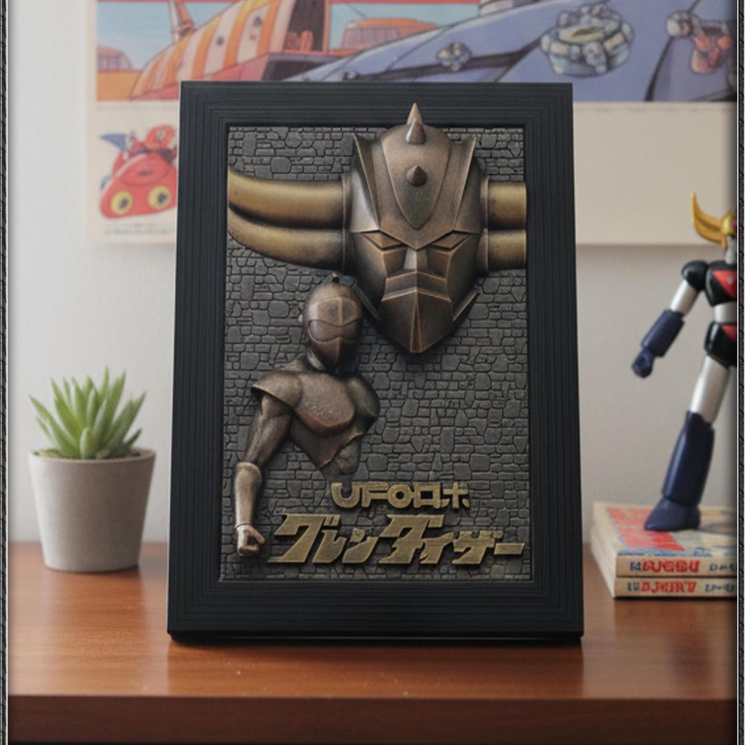 3D Art Frame Space Robot Figurine - Etsy UK