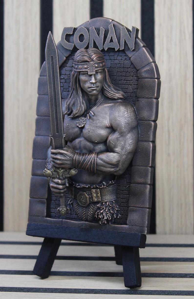 Conan the Barbarian Arnold Schwarzenegger Display Figurine - Etsy
