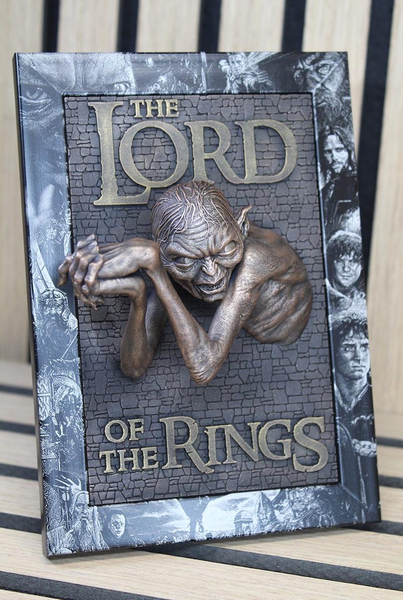 3D Art Frame the Quest for the One Ring Heroic Fantasy - Etsy