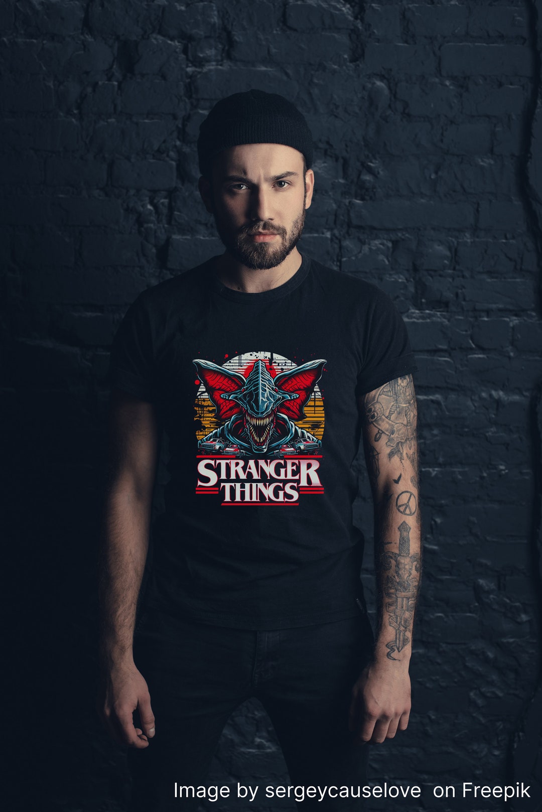 Stranger Things Streetwear Tee Mid Flayer Urban Graffiti Shirt Retro ...