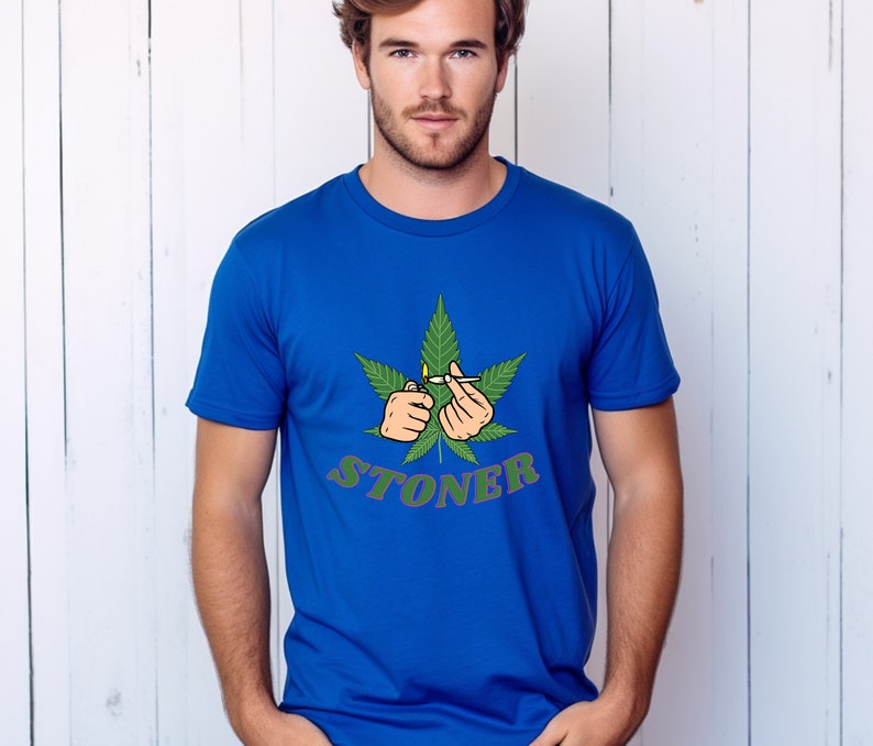 Stoner Tee 420 Weed Shirt Cannabis Fashion Marijuana Clothing Psychedelic Apparel Smoke Weed ...
