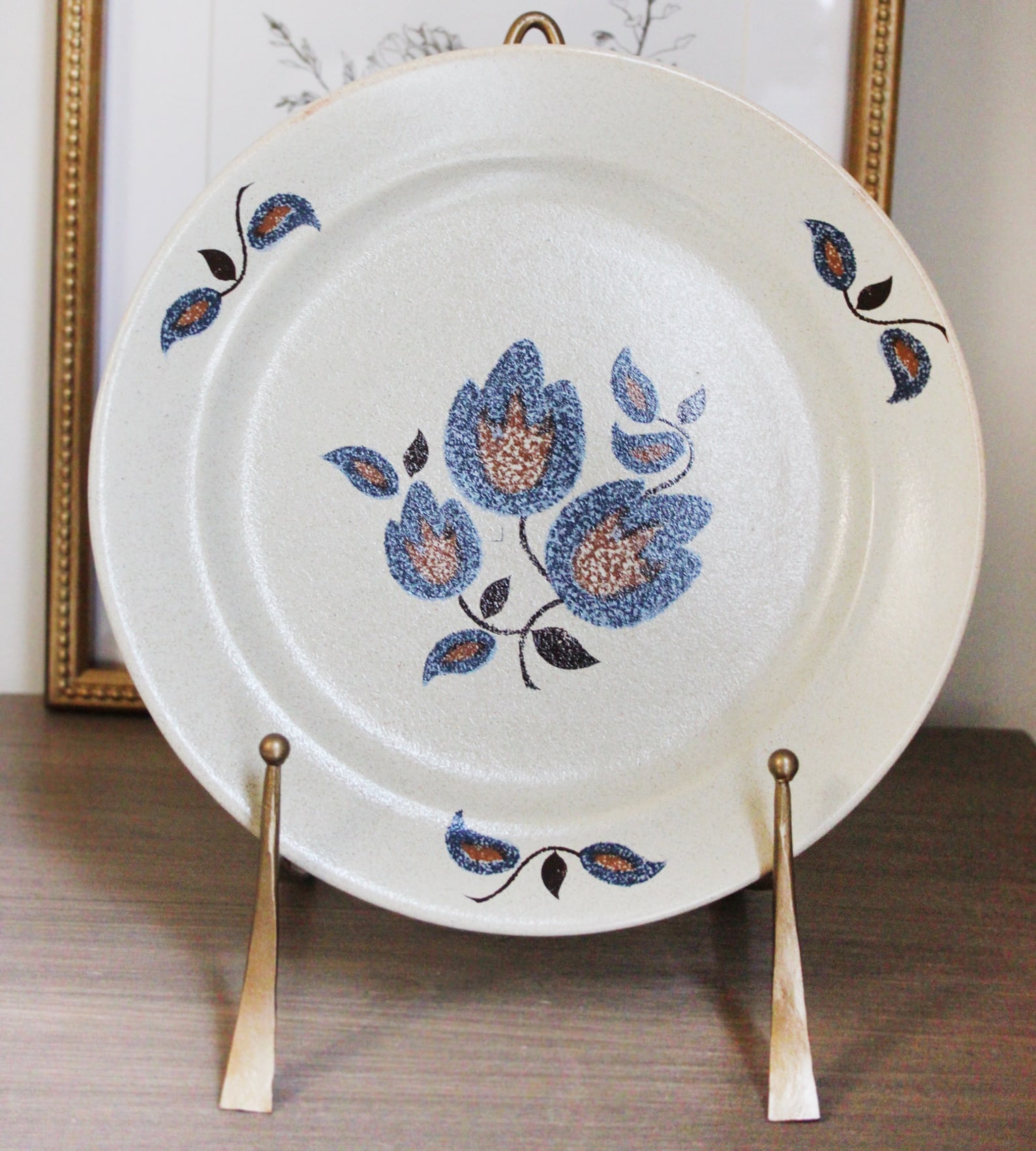 5 Vintage French Pieces Dinnerware Plates From Sologne Earthenware by ...