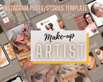 100 Makeup Artist Instagram Templates MUA Templates Makeup Instagram ...