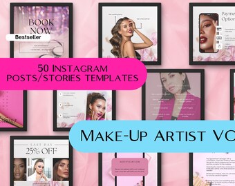 100 Makeup Artist Instagram Templates MUA Templates Makeup Instagram ...