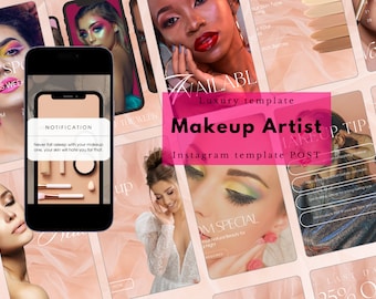 100 Makeup Artist Instagram Templates MUA Templates Makeup Instagram ...