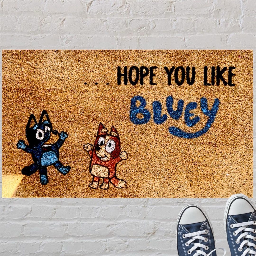 Buy Bluey, Bluey Doormat, Bluey Decor, Bluey and Bingo, Kids, Toddlers ...