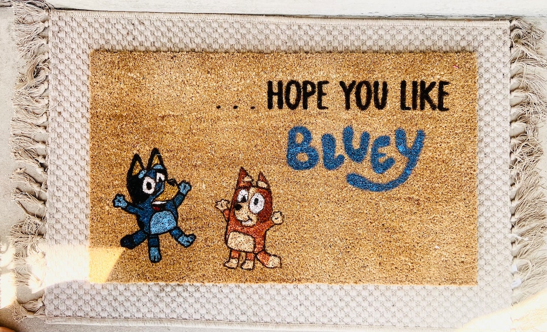 Bluey, Bluey Doormat, Bluey Decor, Bluey and Bingo, Kids, Toddlers ...