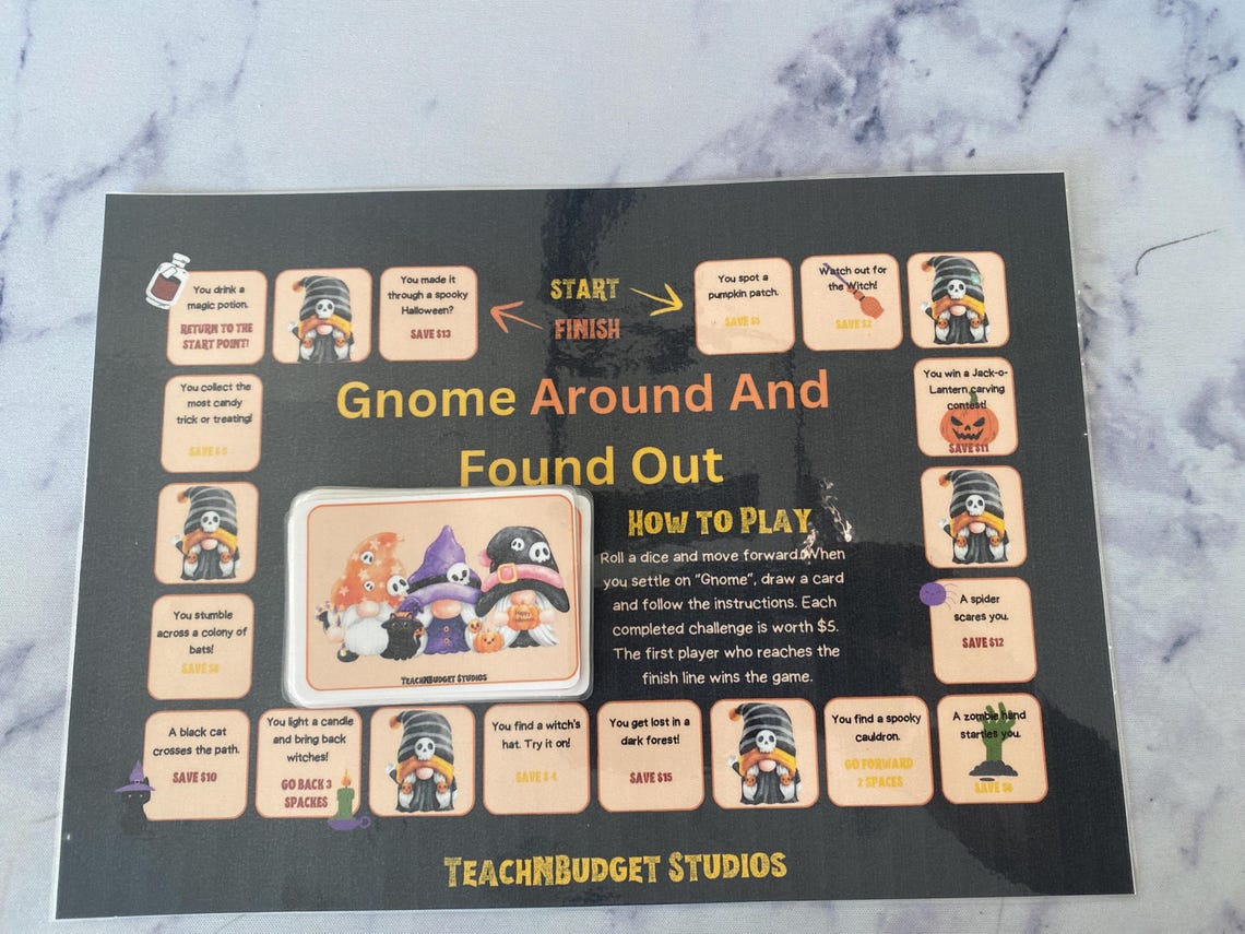 Gnomed Around and Found Out Savings Board Game Physical - Etsy