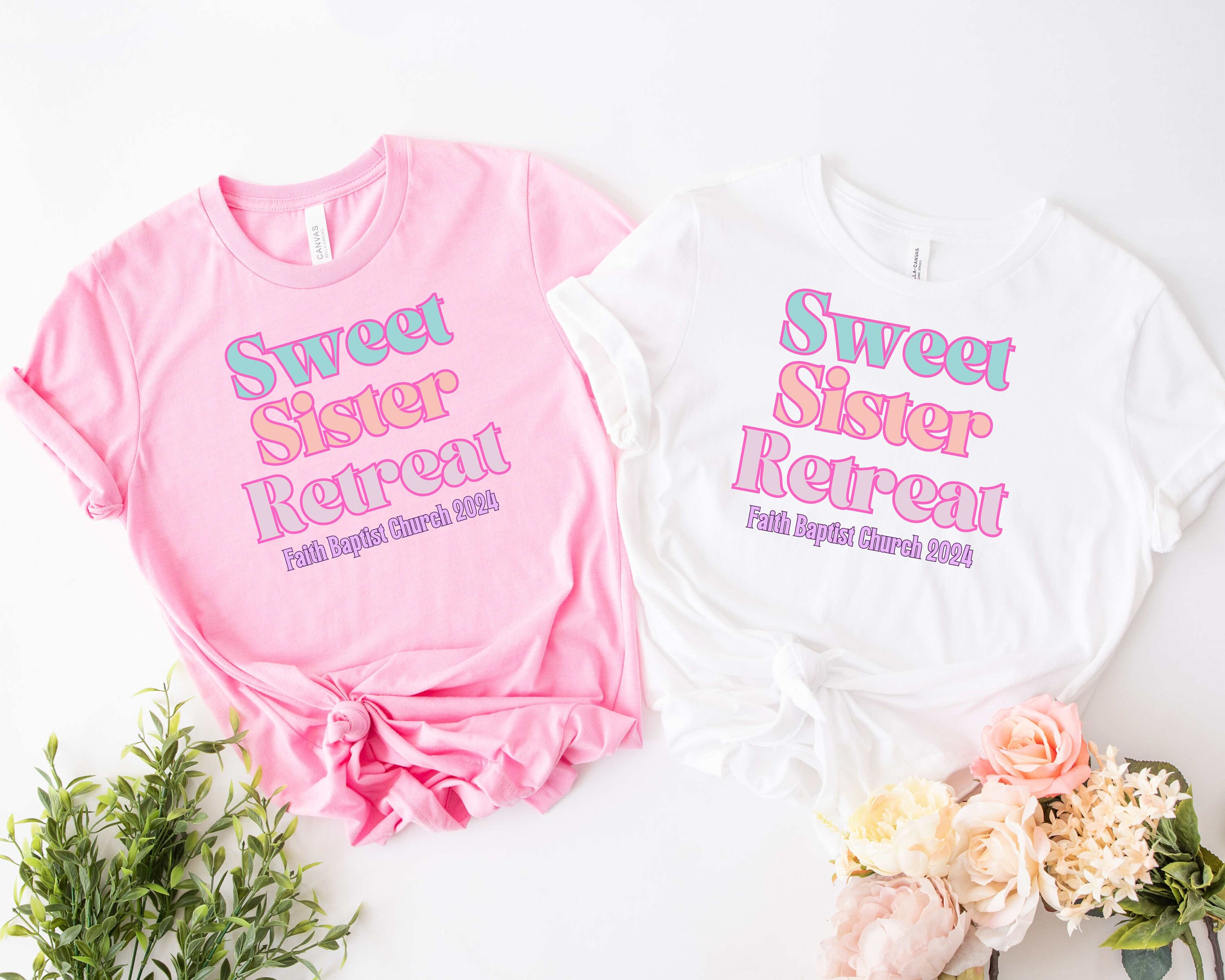 Women's Retreat Group Shirts, Personalized Group Tshirts, Custom Church ...