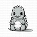 Cute Baby Godzilla SVG and PNG Bundle - for Cricut and Cutting Machine ...