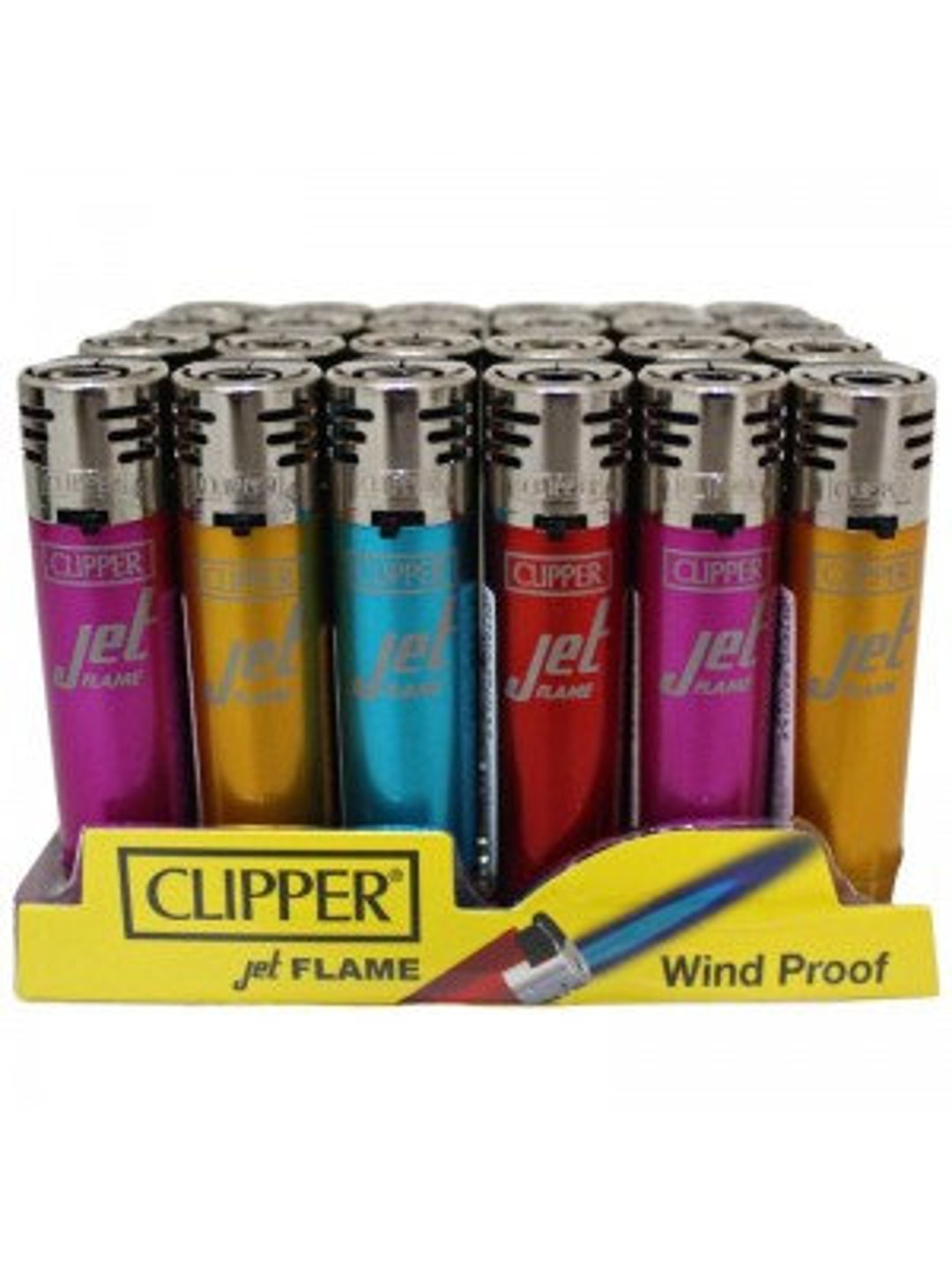 Clipper Jet Flame Lighters metallic Pack of 4 Assorted - Etsy