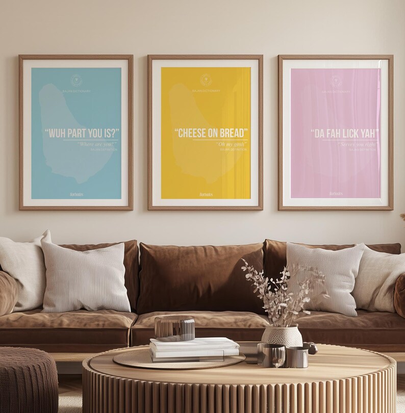 Bajan Sayings Art Prints, Instant Download Caribbean Wall Art, Barbados ...