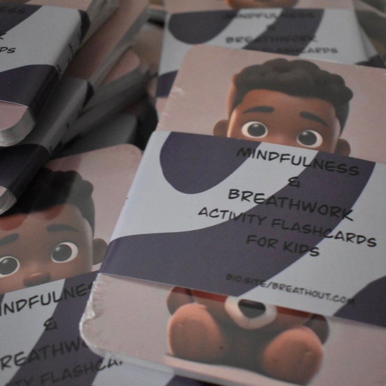 Mindfulness & Breathwork Flashcards for Kids - Etsy