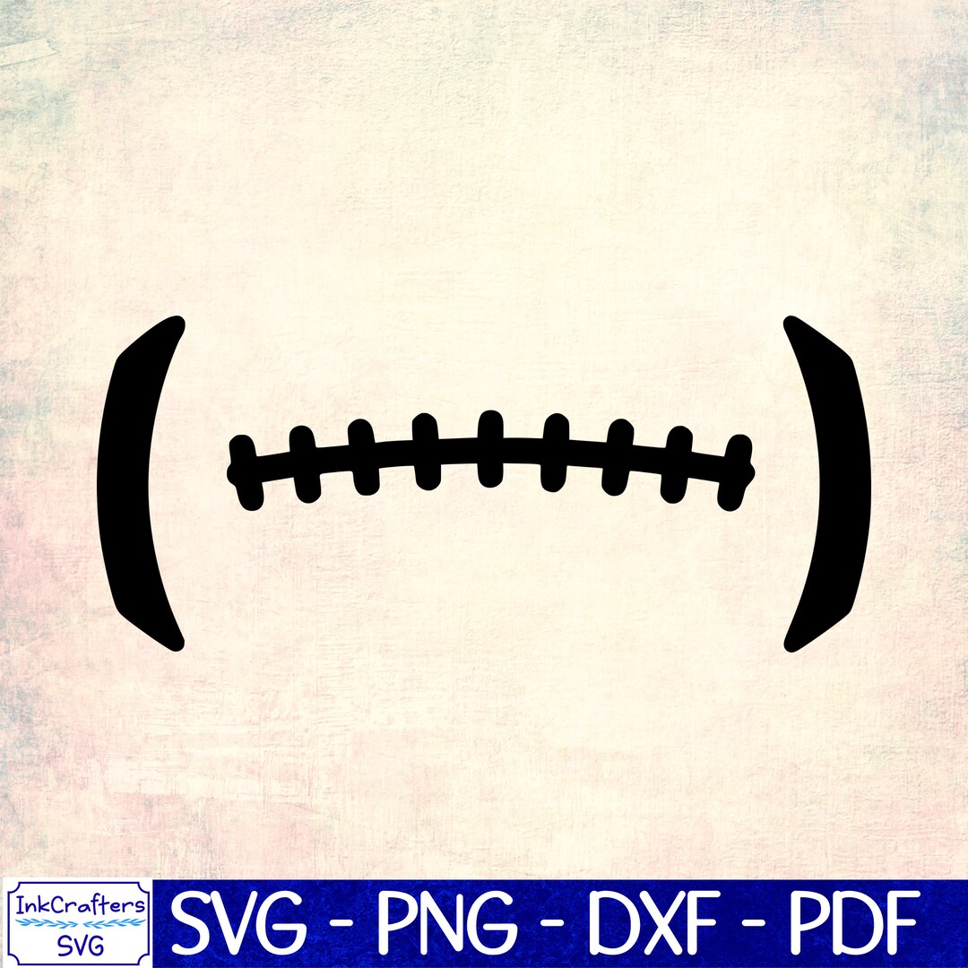 Football Stitch Svg, Football Svg, Football Clipart Digital Download ...