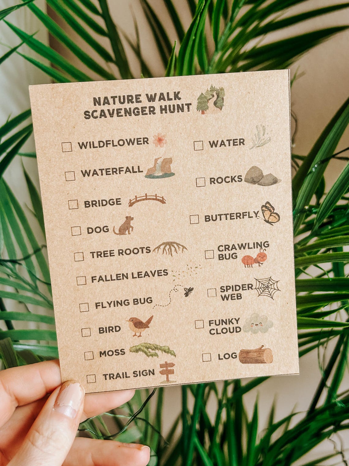 Printable Nature Walk Scavenger Hunt Homeschool Outdoor Activity ...