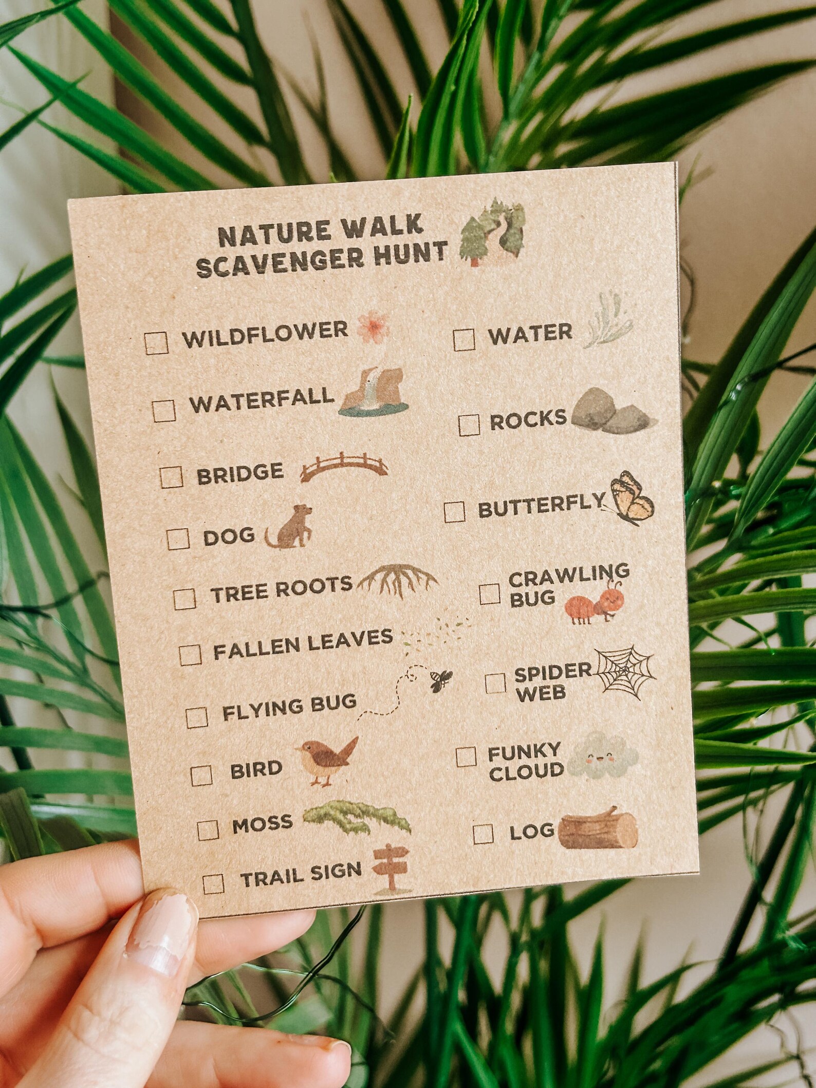 Printable Nature Walk Scavenger Hunt | Homeschool Outdoor Activity ...