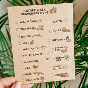 Printable Nature Walk Scavenger Hunt | Homeschool Outdoor Activity ...