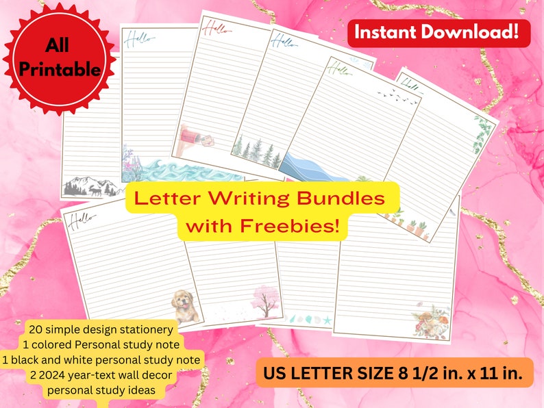 JW Letter Writing Stationery Bundles With Freebies | JW Simple Letter ...