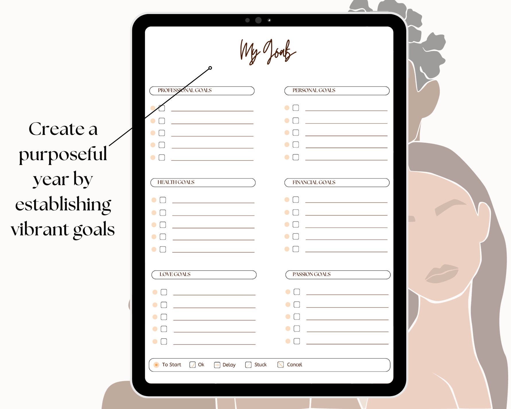 2024 Digital Planner Christian Girl Planner Goodnotes Planner Weekly ...