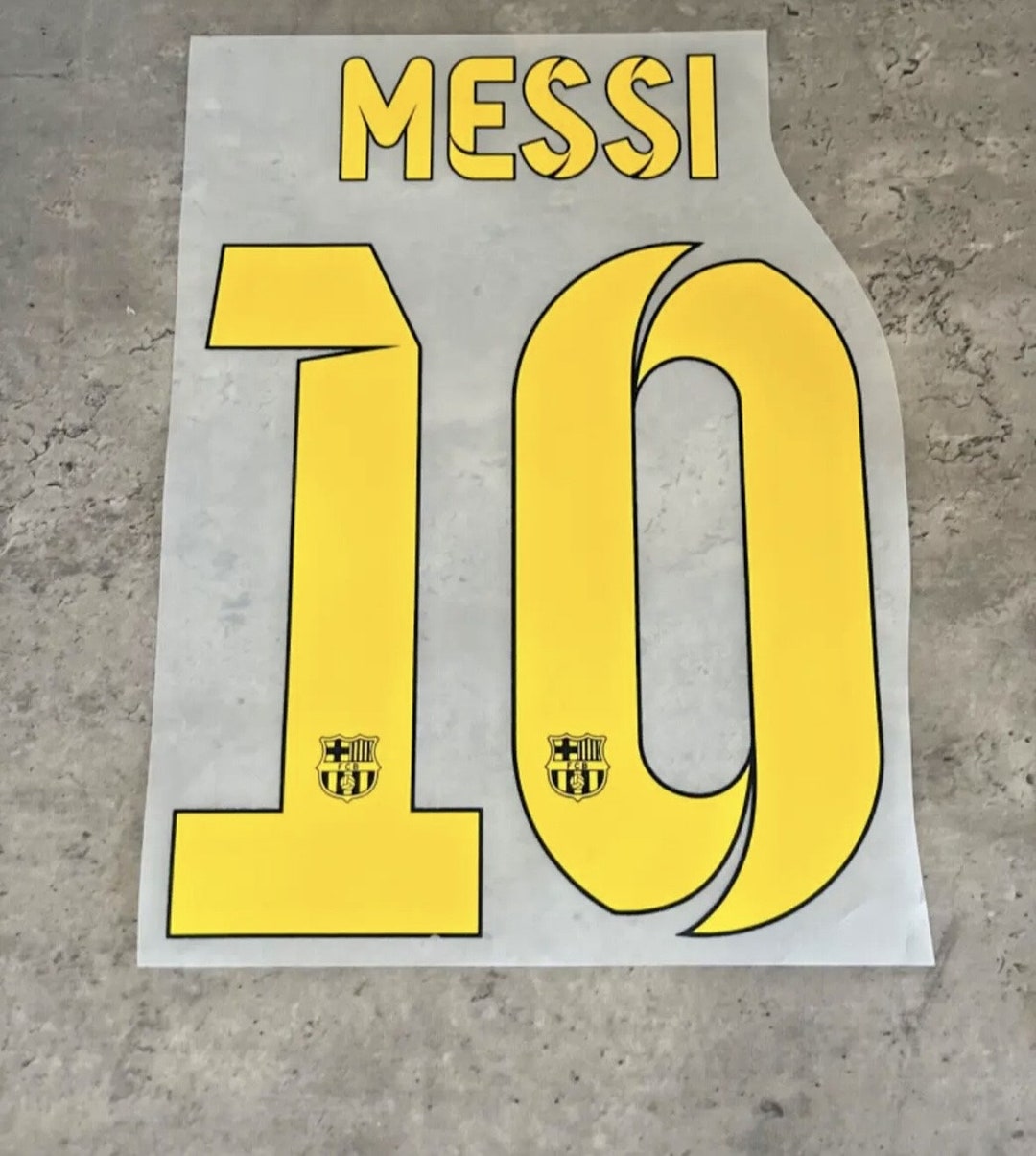 Messi 10 Home Shirt Barcelona Nameset 2014-2015 Lionel Messi Football ...