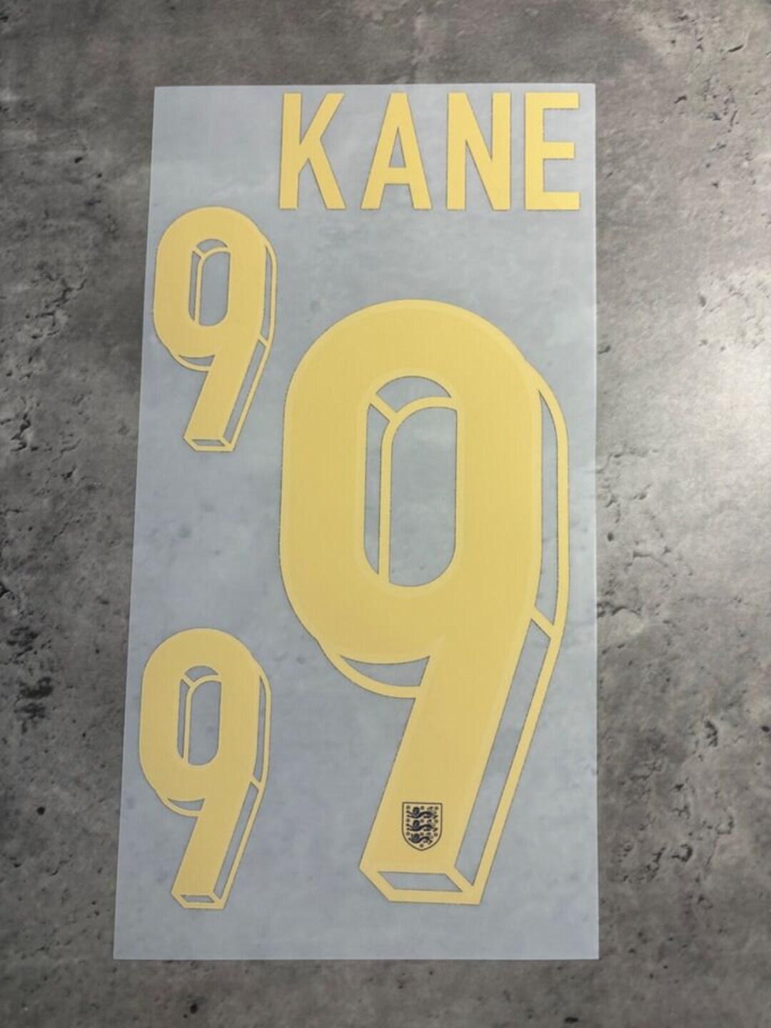 Kane 9 England Euro 2024 KIDS VERSION Awaygold Football Shirt Print ...