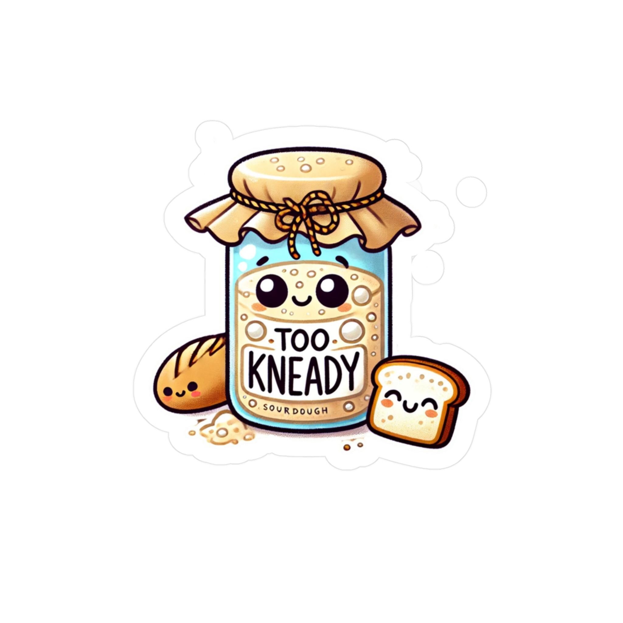 Cute Sourdough Bread Vinyl Decals, Funny Baking Stickers, Kitchen Decor ...