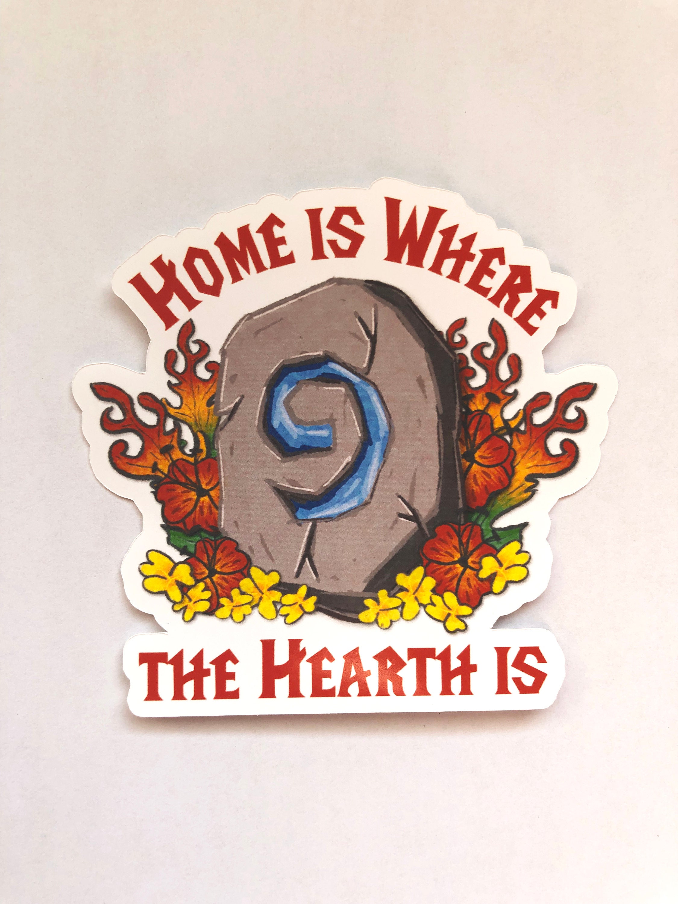 Home is Where the Hearth is Sticker, Hearthstone and Herbs Wow, Video ...