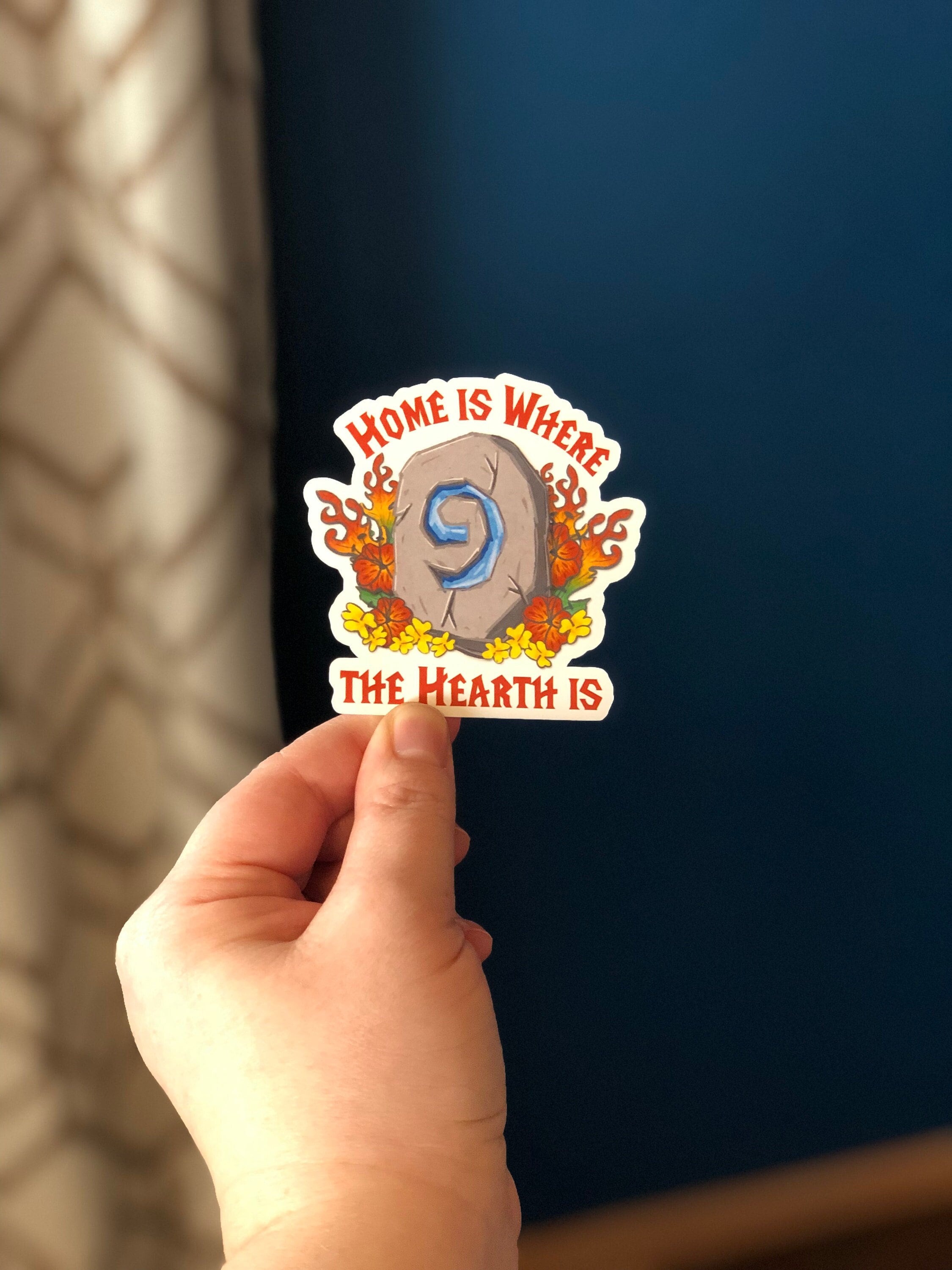Home is Where the Hearth is Sticker, Hearthstone and Herbs Wow, Video ...