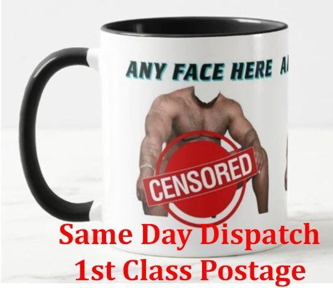 Personalised With Any Face Barry Wood Mug, Barry Mug Rude Mug, Gifts ...