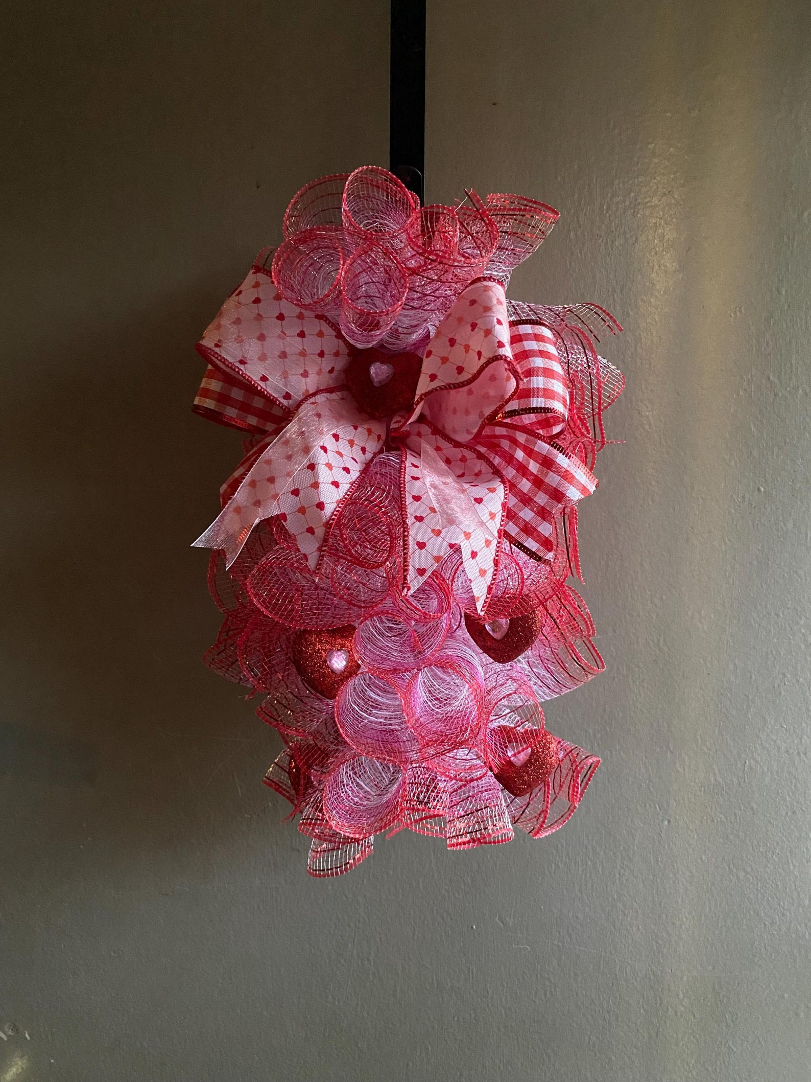 Love Inspired 14’ Inch Deco Mesh Door Swag or Centerpiece. - Etsy
