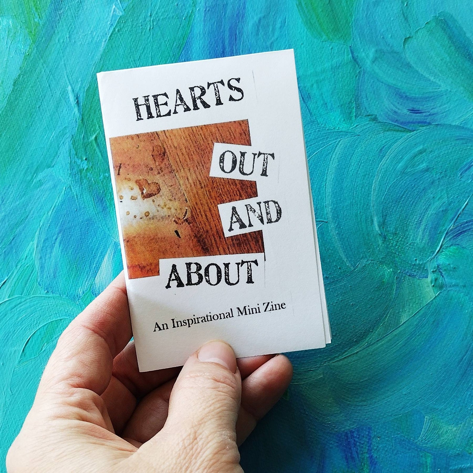 Hearts Out and About, Free Shipping, Mini Zine, Art Zine, Artist Zine ...