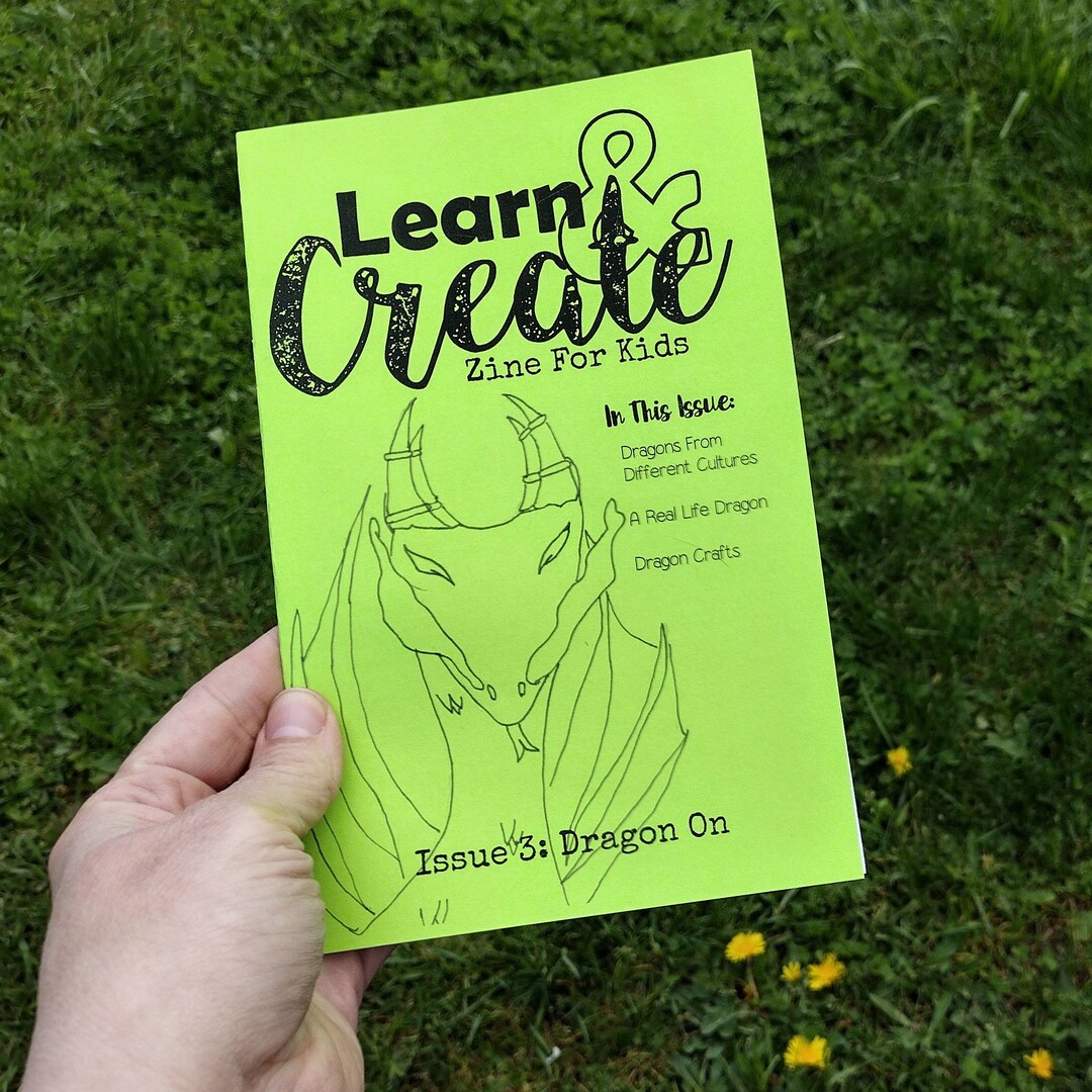 Dragon On, Kid Zine, Zines for Teenager, Kids Magazine, Gift for Kid ...