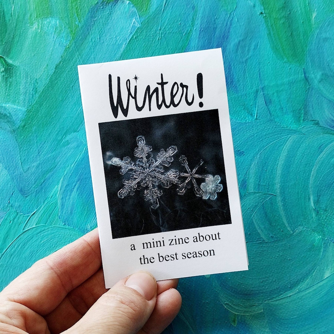 Winter, Free Shipping, Mini Zine, Art Zine, Artist Zine, Artist Book ...