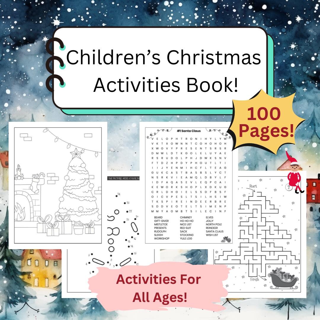 Printable Christmas Activity Page Christmas Coloring Sheet Kids Maze ...