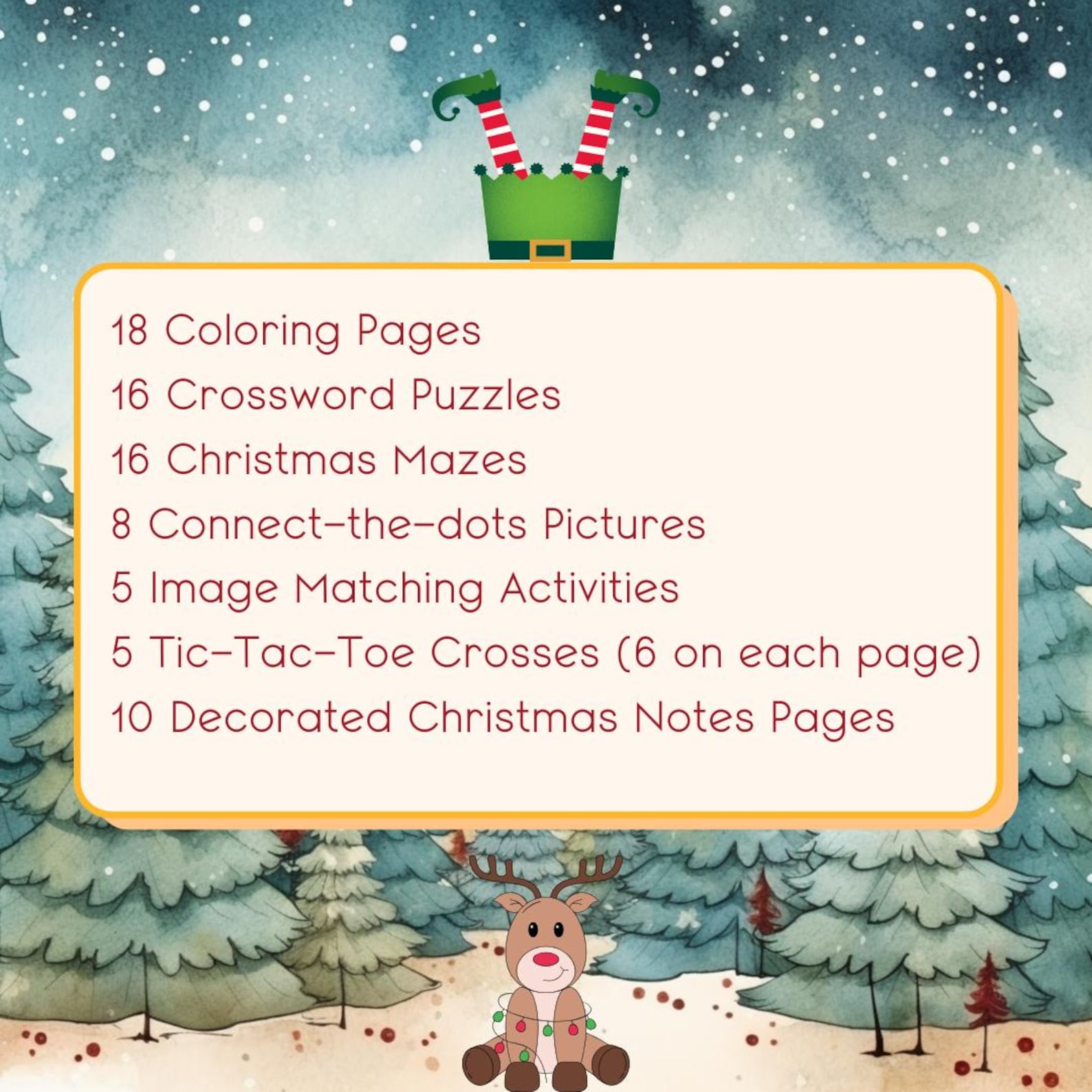 Printable Christmas Activity Page Christmas Coloring Sheet Kids Maze ...