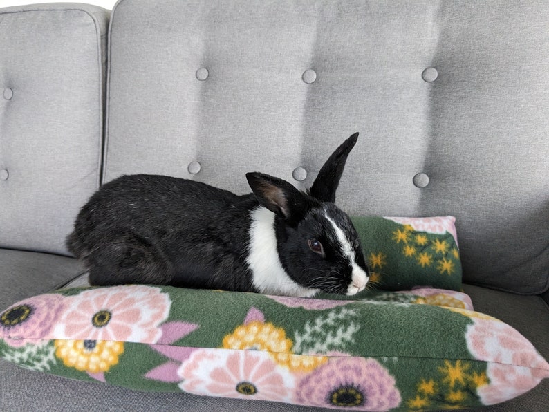 Fleece Bunny Flop Bed | Rabbit Cuddle Bed | Bun Snug Pillow - Etsy