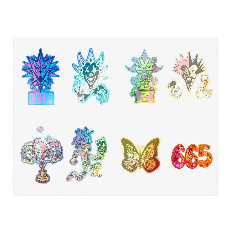 ICP 1st & 2nd Deck Mashup Sticker Sheet ICP Stickers Juggalo Stickers ...