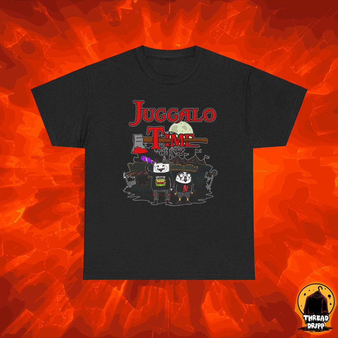 Juggalo Time-insane Clown Posse-icp-adventure Time-shirt - Etsy