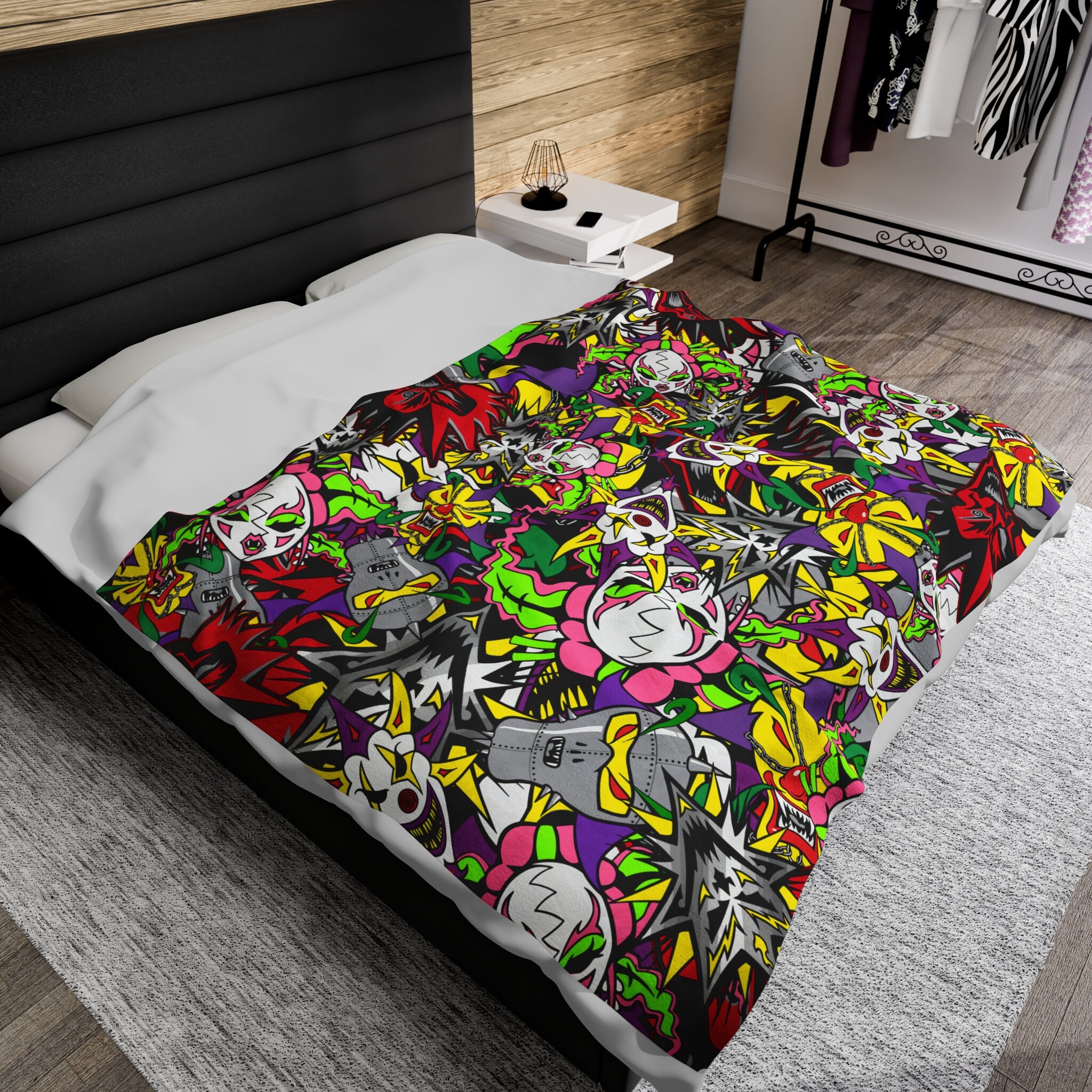 ICP Second Deck Plush Blanket Juggalo Blanket ICP Blanket Insane Clown ...