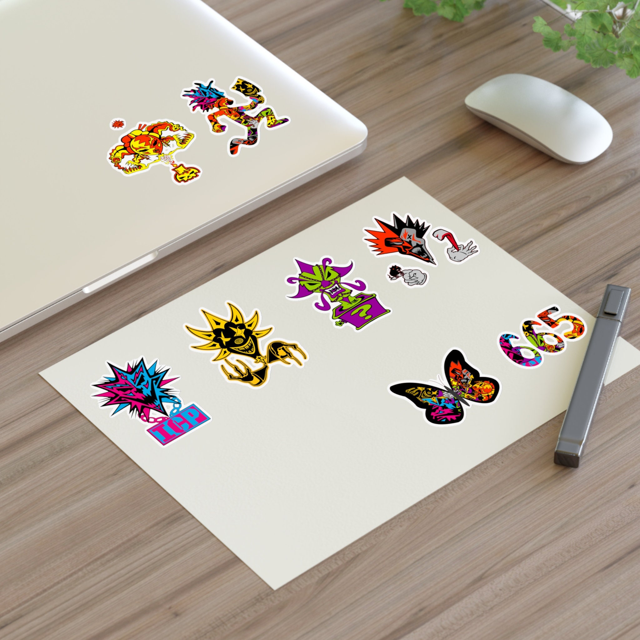 ICP 1st & 2nd Deck Mashup Sticker Sheet ICP Stickers Juggalo Stickers ...