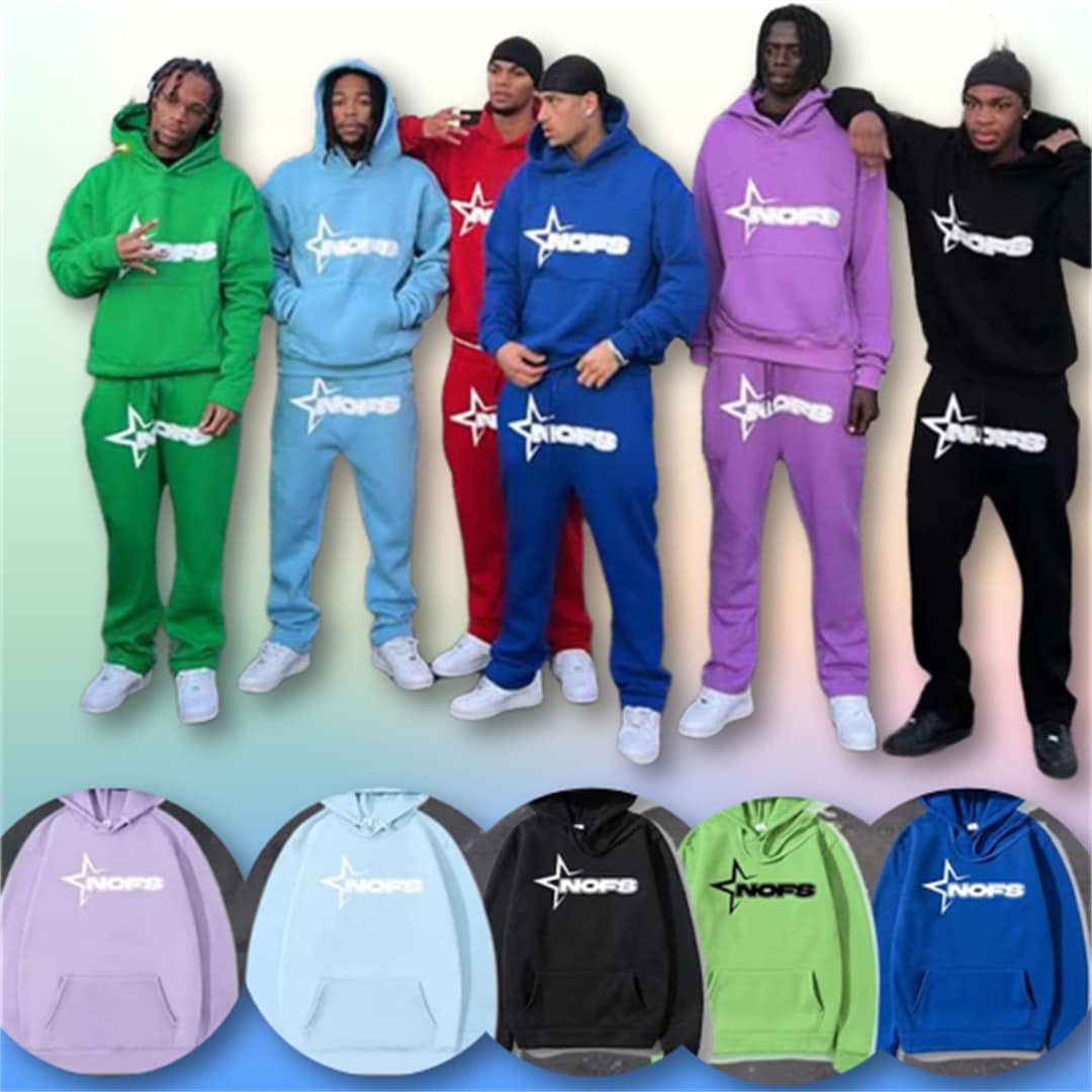 Y2K NOFS Hoodie Pant Set Harajuku Sweatshirt Unisex Casual Punk ...