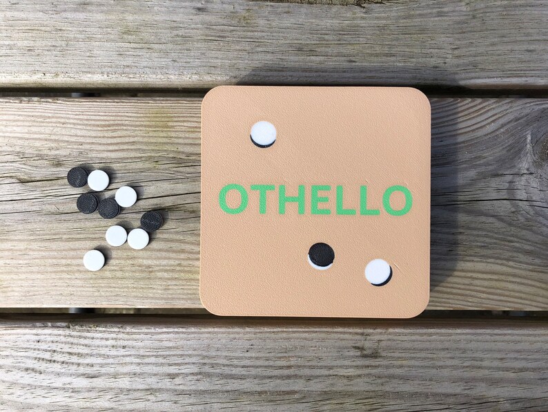 Portable Minimalist Othello Game With Lid - Modern Travel Edition, Car Entertainment, Pocket ...