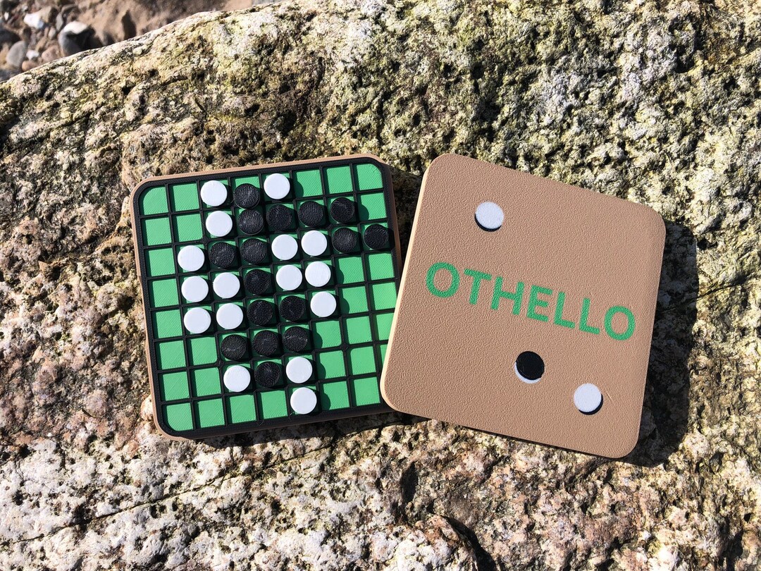 Portable Minimalist Othello Game With Lid - Modern Travel Edition, Car ...
