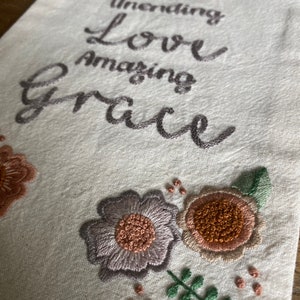 Amazing Grace Template/ Mini / Embroidery Pattern / Boho / Floral - Etsy